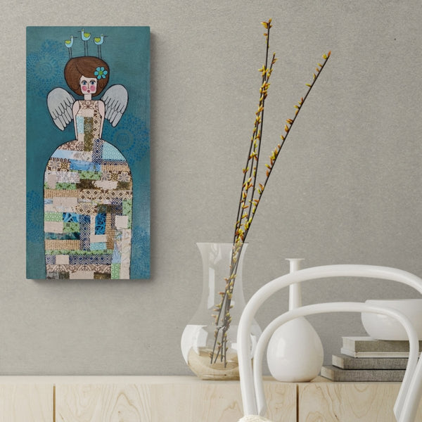 Engill og 3 fuglar - Apolloart